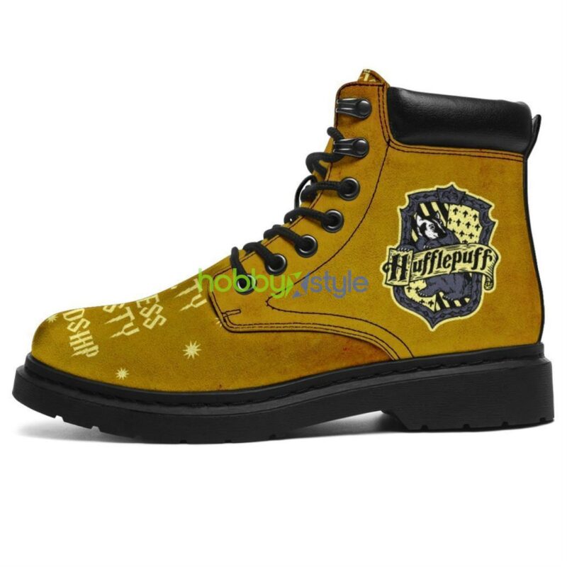 Harry Potter Hufflepuff Custom Boots For Men And Women - Hobbyxstyle.com