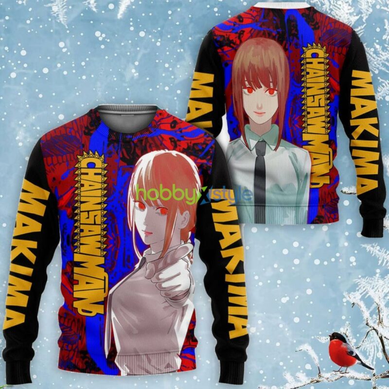 Makima All Over Printed 3D Shirt Custom Chainsaw Man Anime Fans For ...